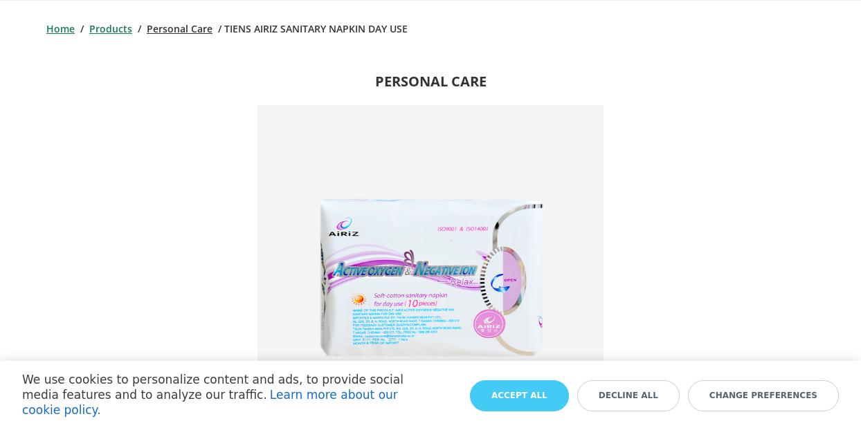 TIENS AIRIZ SANITARY NAPKIN DAY USE